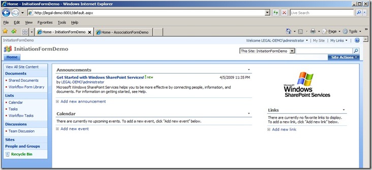 MOSS Workflow Examples – Custom Initiation/Instantiation Form (using ...